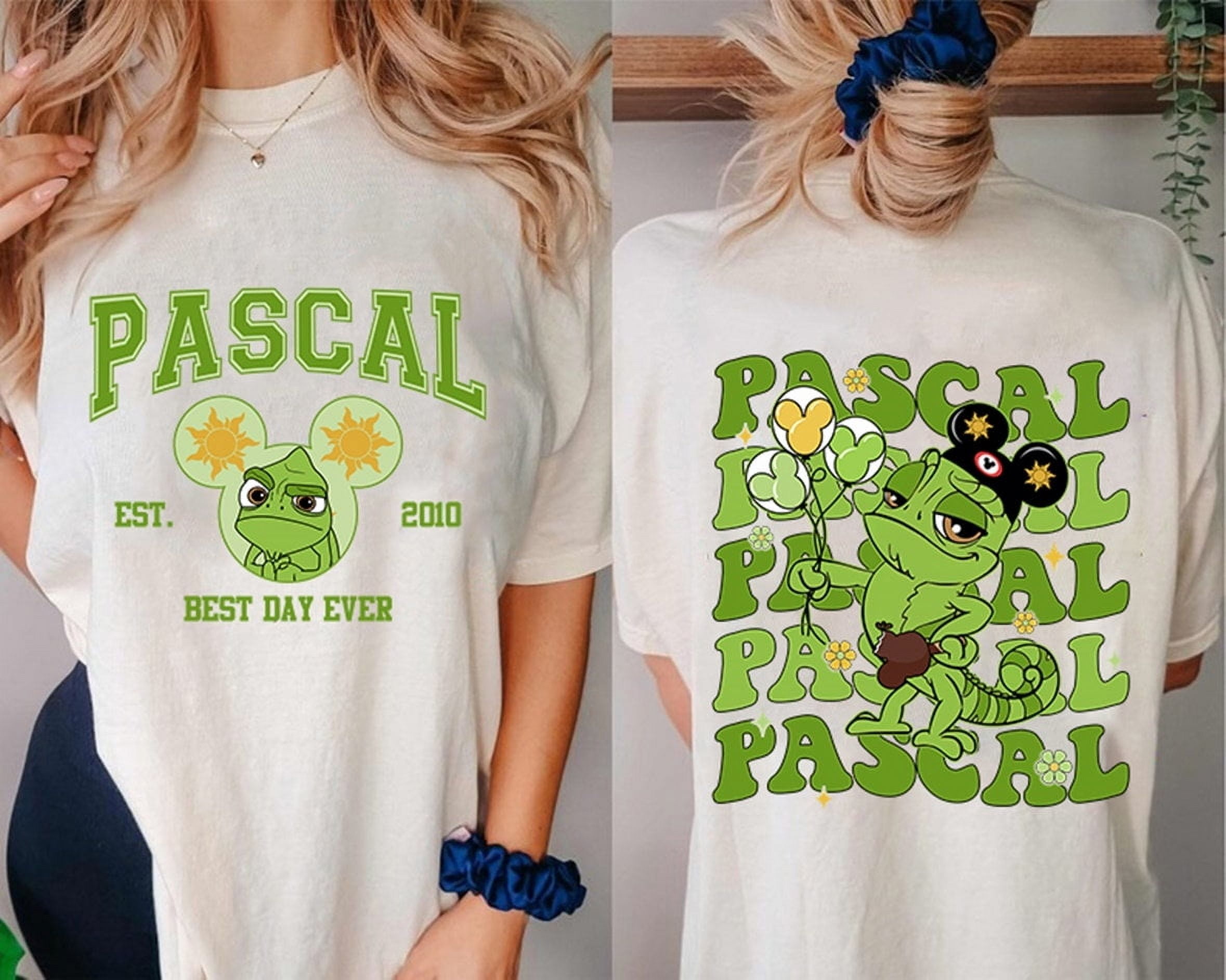 TSHIRT-Two-sided Disneyland Pascal Rapunzel Shirt, Disneyland Tangled ...
