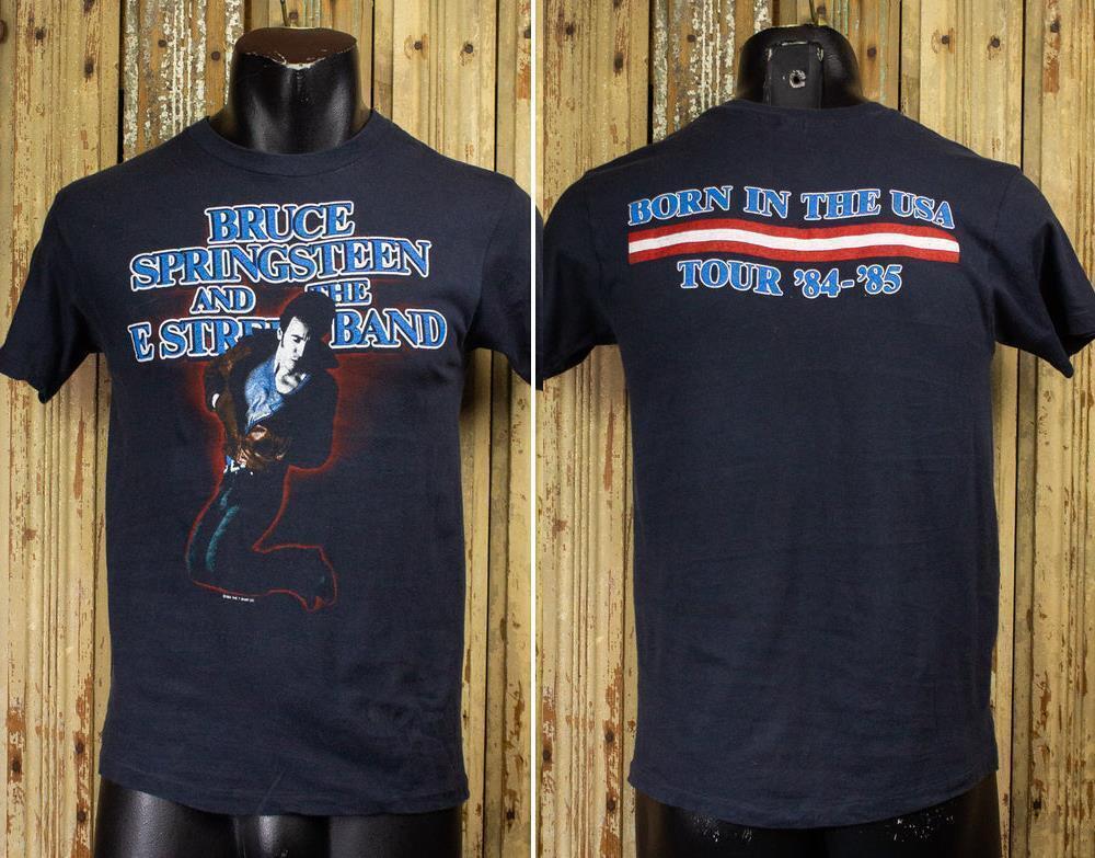 TSHIRT-Vintage Bruce Springsteen Born In The USA Tour Concert T Shirt ...