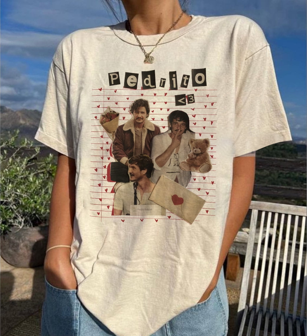 TSHIRT-Vintage PEDRO PASCAL Shirt, Pedro Pascal Tribute Celebrity Shirt ...
