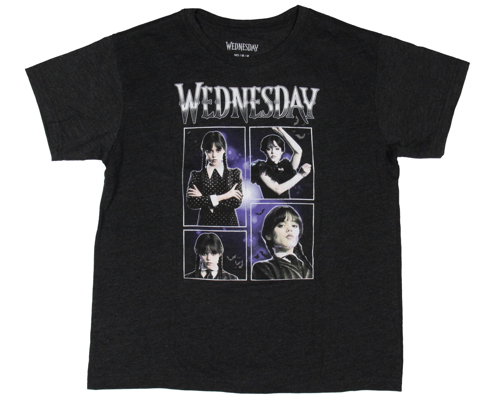 TSHIRT-Wednesday Addams Girls' The Addams Family T-Shirt Collage Tee ...