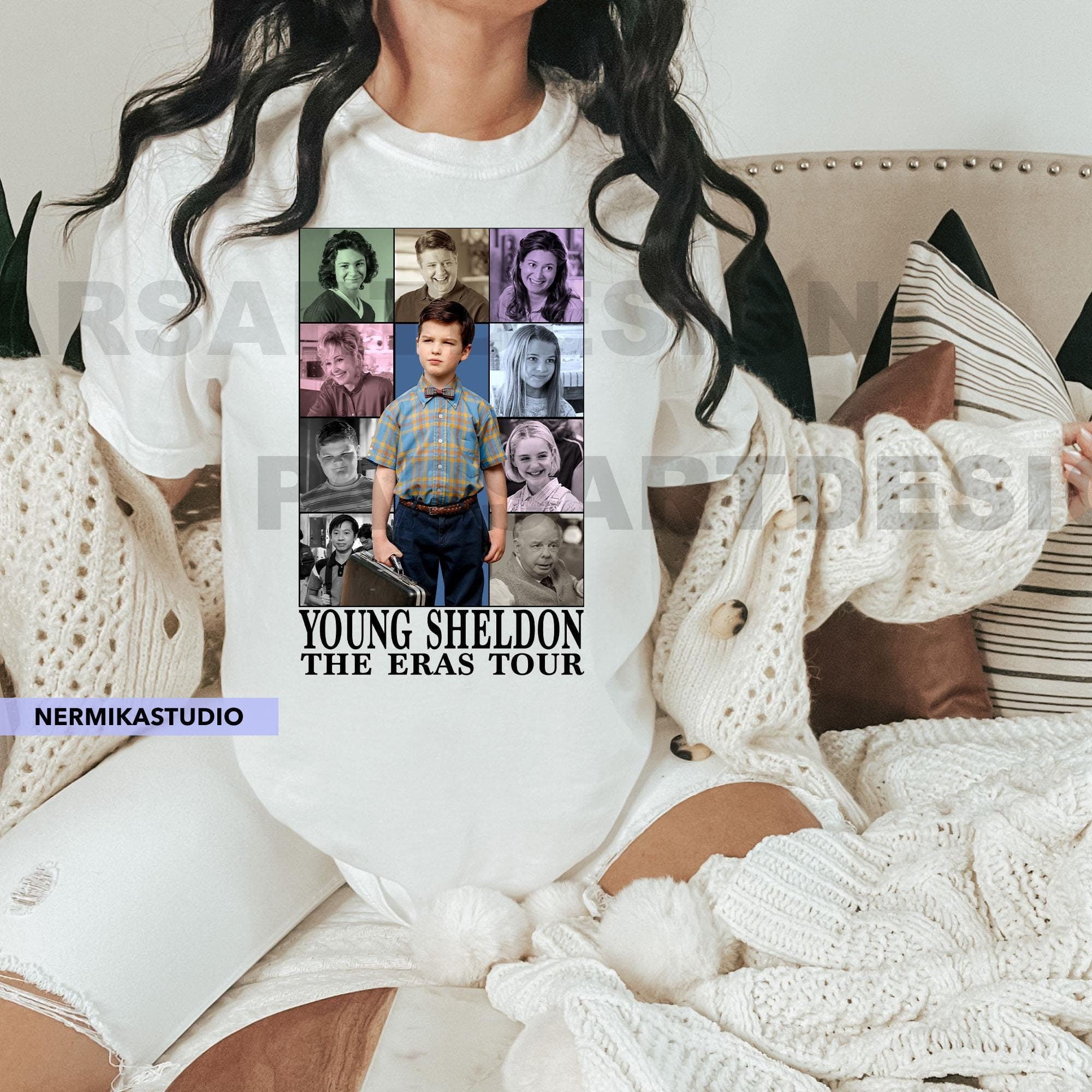 TSHIRT-Young Sheldon sitcom t-shirt print Young Sheldon Shirt Young Sheldon series Shirt Young ...