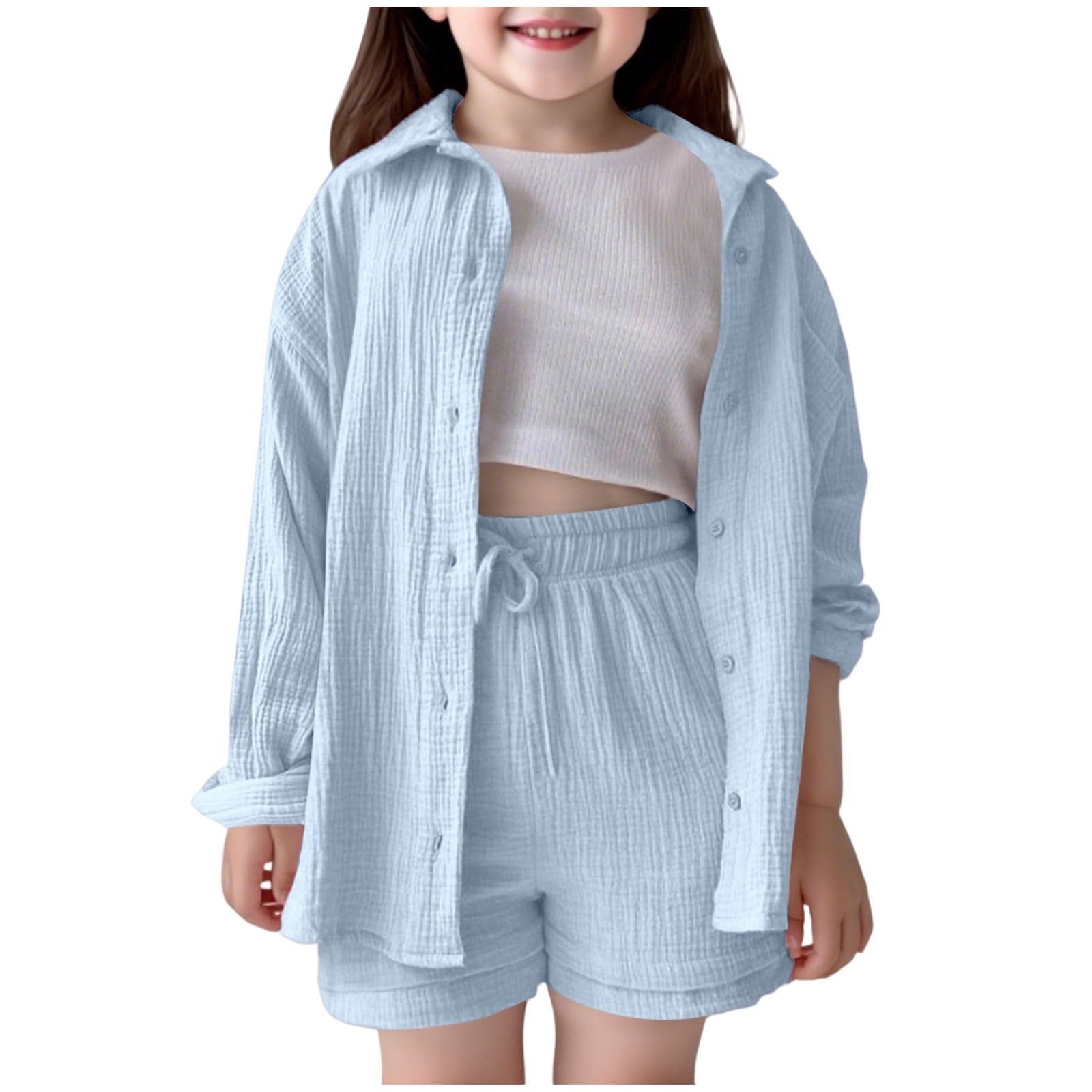 TSHXS Girls Short Sets Size 7-8 Toddler Girl Outfit Kids Girl Clothes ...