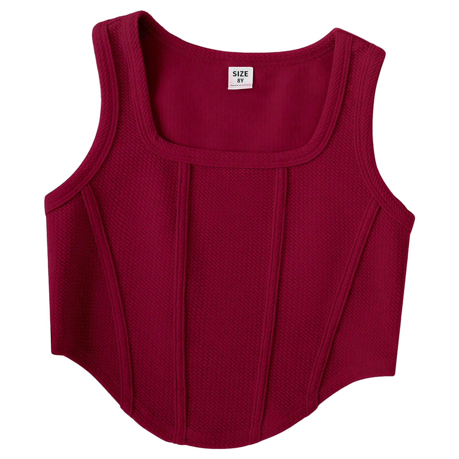 TSHXS White Tank Top Girls Cute Tops For Teen Girls Tank Tops Crew Neck ...