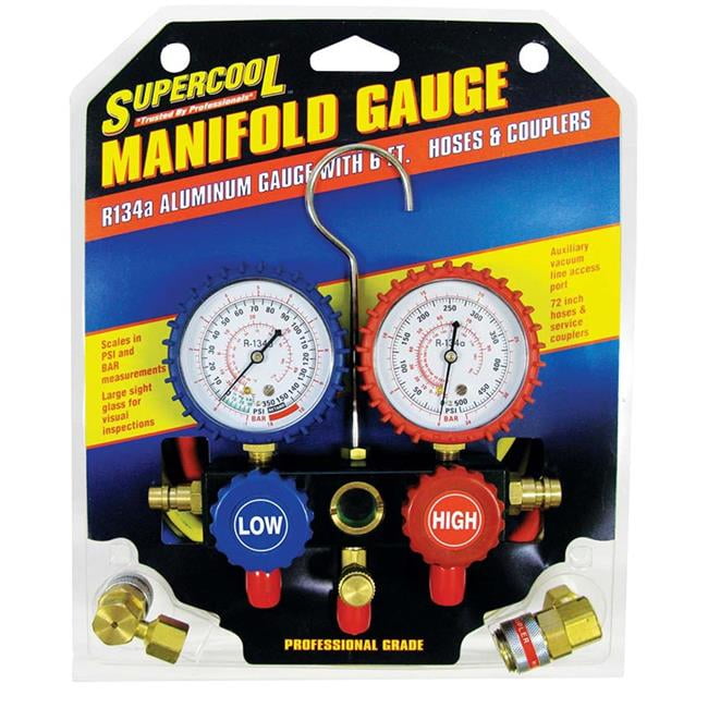 Supercool A/C Manifold Gauge,10 in 2211B - Walmart.com