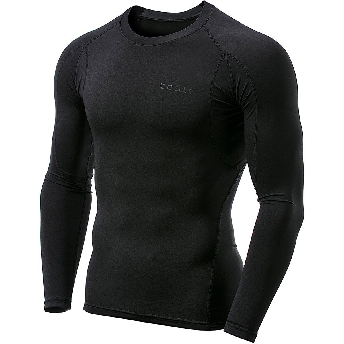 TSLA Tesla MUD11 Men's Cool Dry Long Sleeve Compression Shirt - Large ...