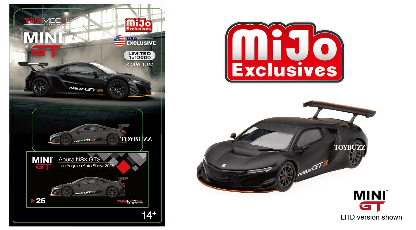 TSM Model Mini GT 1:64 Acura NSX GT3 (Matte Black) - 2017 LA Auto Show ...