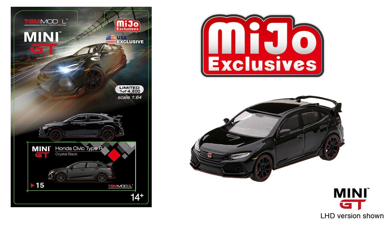 TSM Mini GT 1:64 Diecast Model Car 2017 Honda Civic Type R FK8, Crystal ...