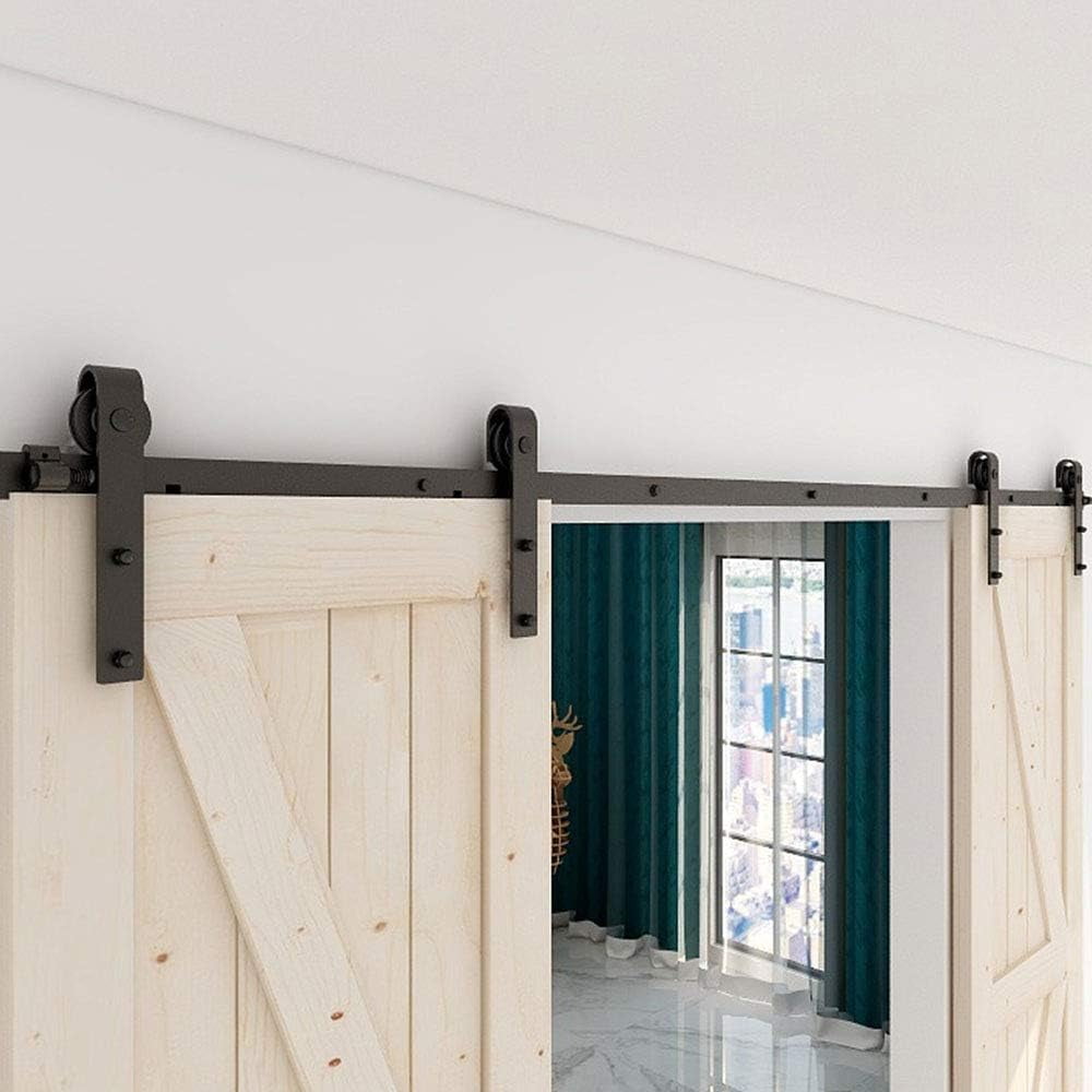 TSMST 20FT Sliding Barn Door Hardware Kit, Heavy Duty Sturdy Barn Door ...