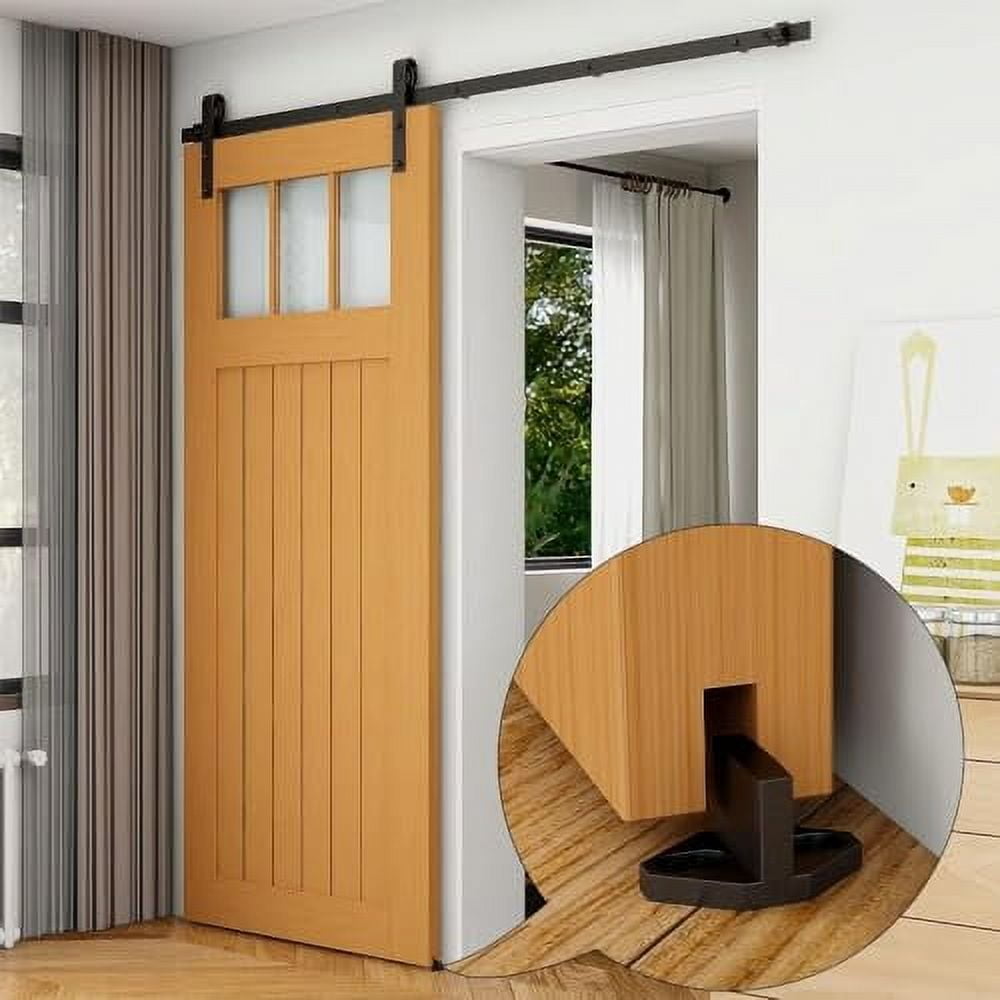 TSMST 4FT/48 Sliding Barn Door Hardware Kit, 4-10FT Track Kit Fit 24 ...