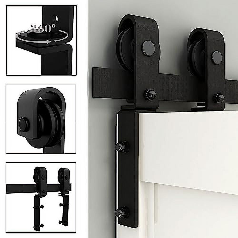 TSMST 52" Bi-Folding Sliding Barn Door Hardware Track Kit for 4 Doors ...