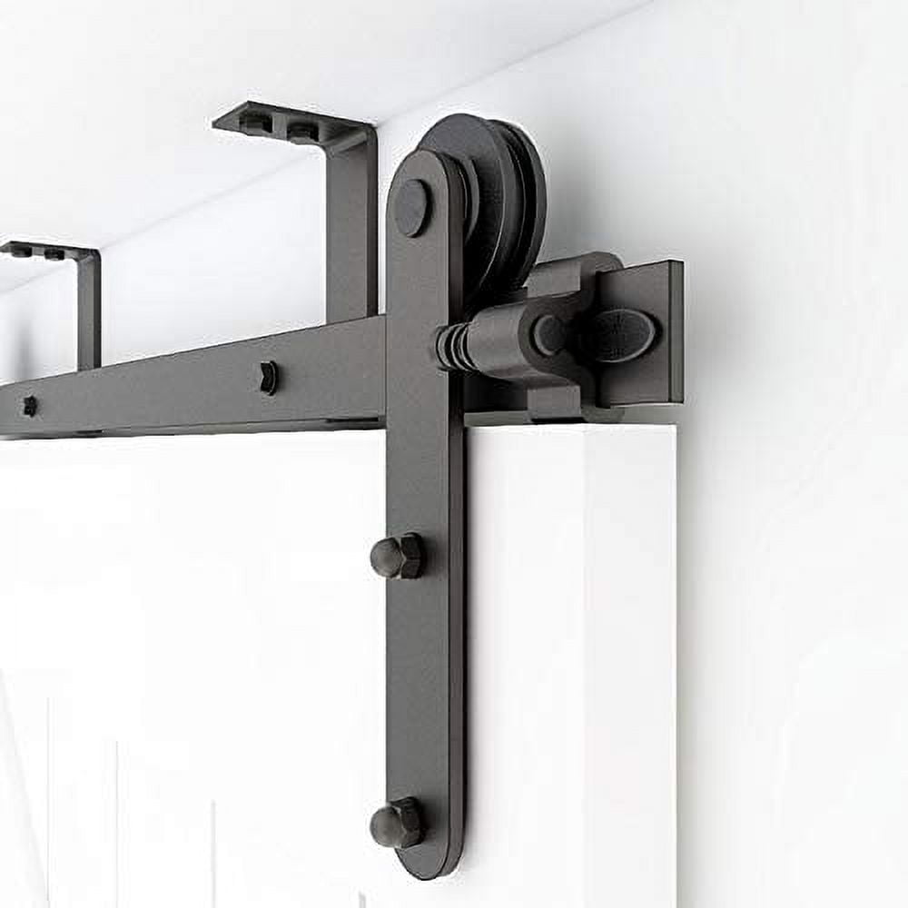 TSMST 8ft Ceiling Mount Sliding Barn Door Hardware fit 48" Wide Single ...