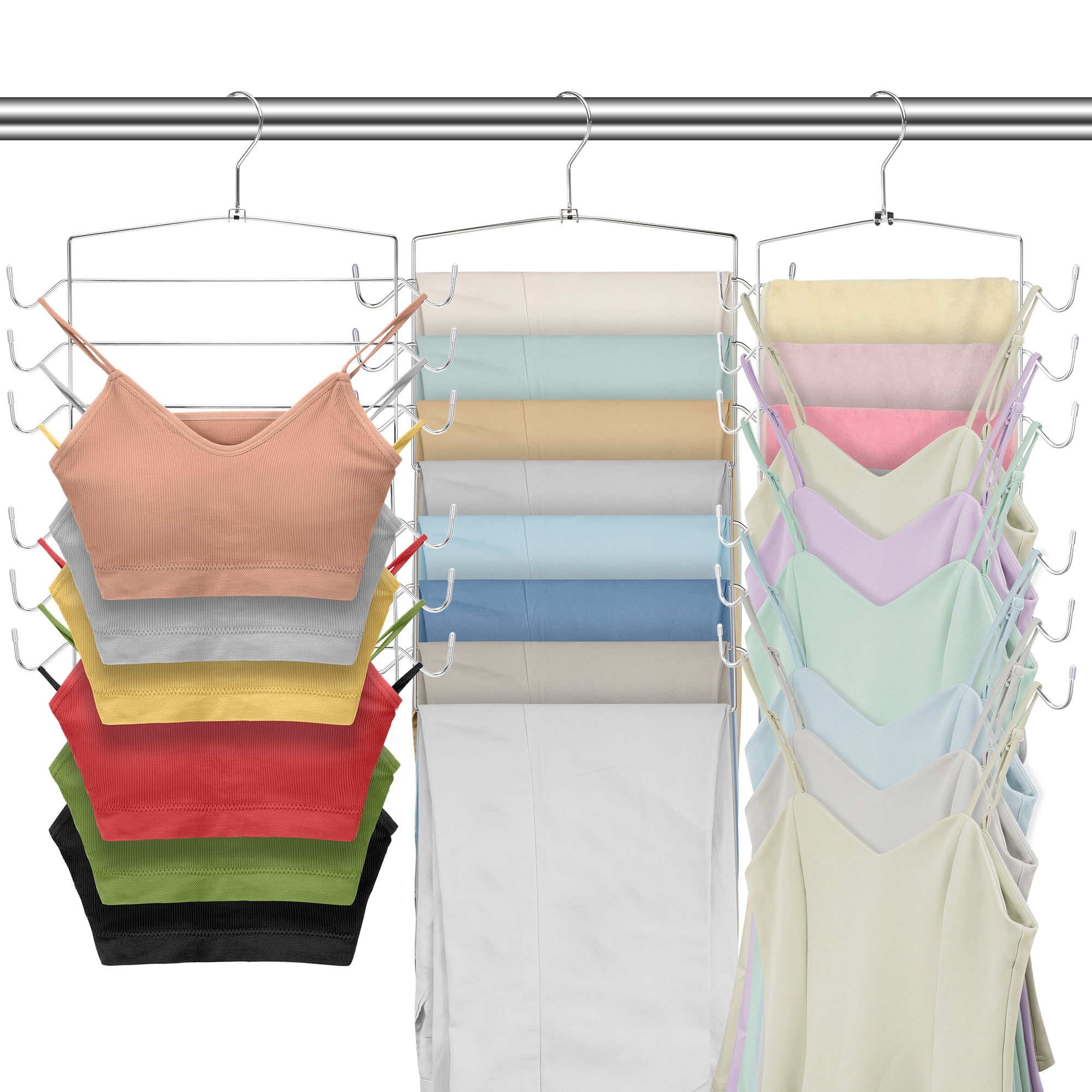 TSOMEI 3 Pack Closet Organizer for Tank Top Pants Bras Camisoles ...