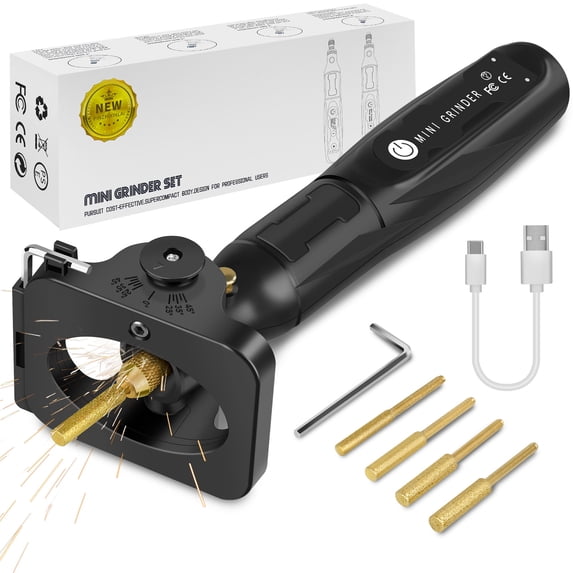 TSOMEI Electric Chainsaw Sharpener, Portable Cordless USB Rechargeable ...