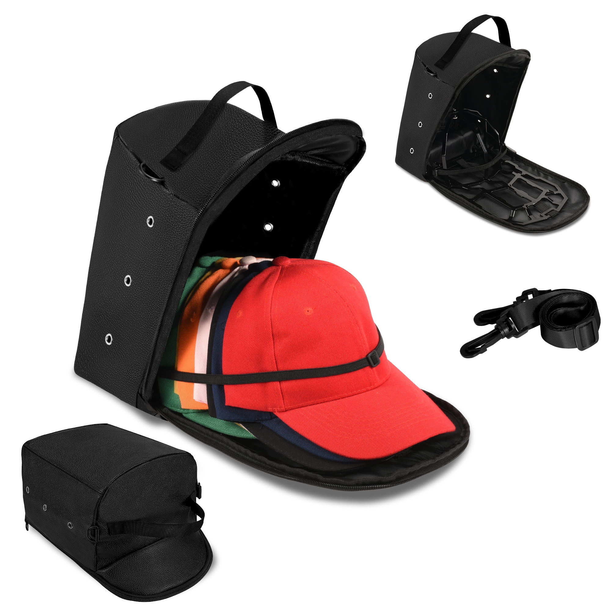 TSOMEI Hat Storage Bag Hold 12 Hats Foldable Hat Holder Rack with ...