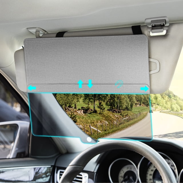 TSOMEI Sun Visor for Car Adjustable Extension Car Visor Sun Shade for ...