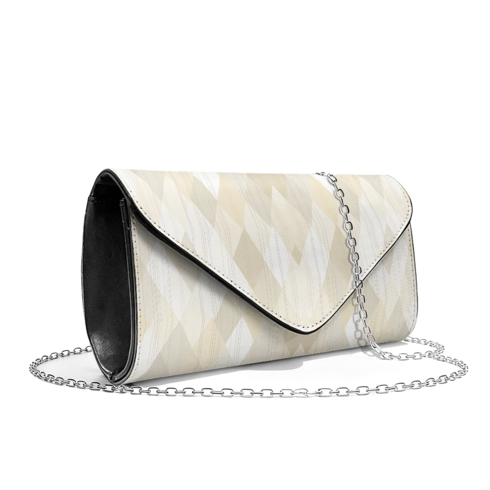 TSOVTHRID Beige Diamond Print Evening Clutch Purses for Women Formal ...