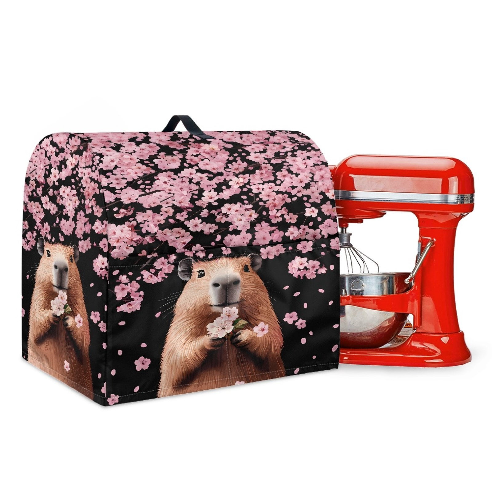 TSOVTHRID Capybara Cherry Blossom Print Kitchen Stand Mixer Cover Dust ...