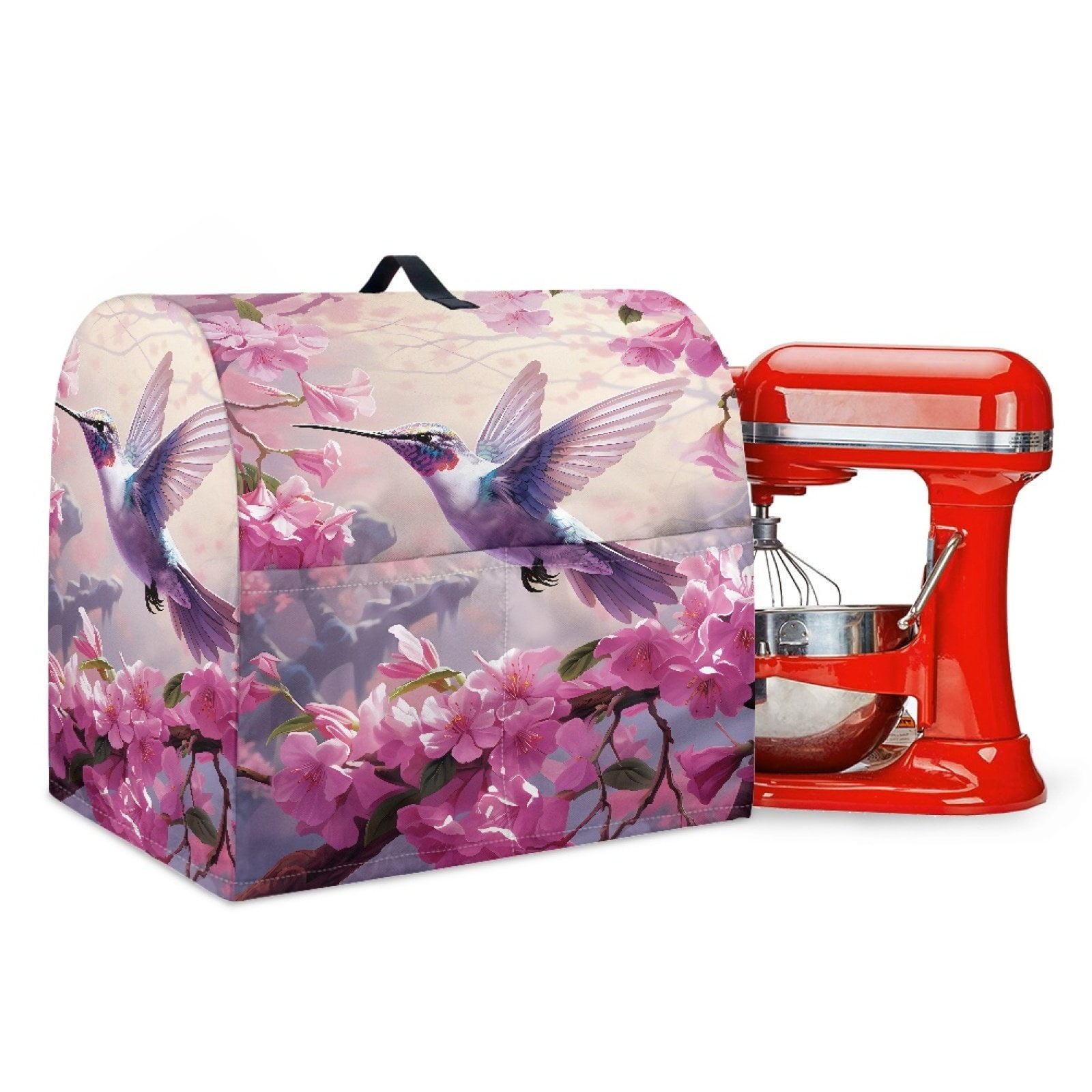 TSOVTHRID Hummingbird Cherry Blossom Print Stand Mixer Covers ...
