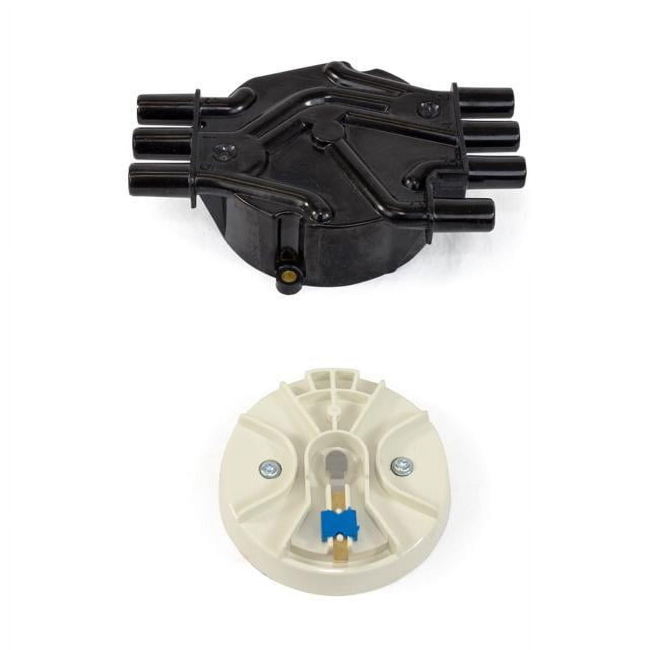 TSP Black Chevy Vortec V6 Distributor Male Cap & Rotor Kit JM6985BK ...