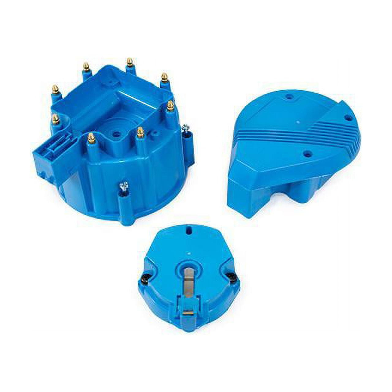 TSP Blue HEI Distributor Male V8 Super Cap & Rotor Kit JM6950BL ...