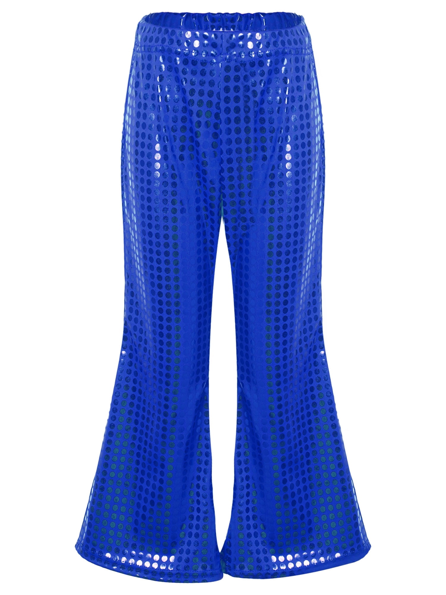 TSSOE Big Girls Boys Shiny Sequins Flared Pants Modern Jazz Hip Hop ...