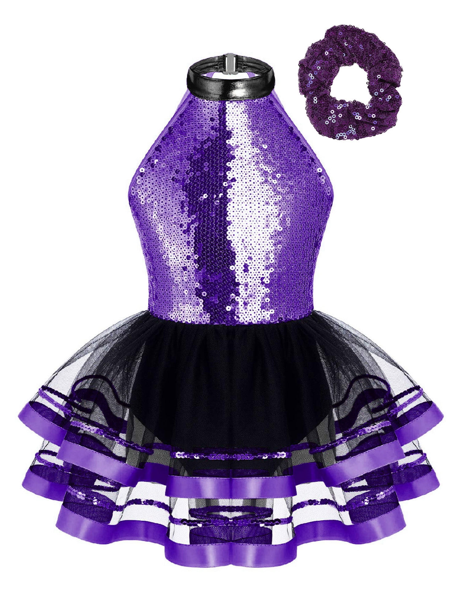 TSSOE Girl's Sequins Camisole Sparkle Hip Hop Jazz Dance Outfits ...