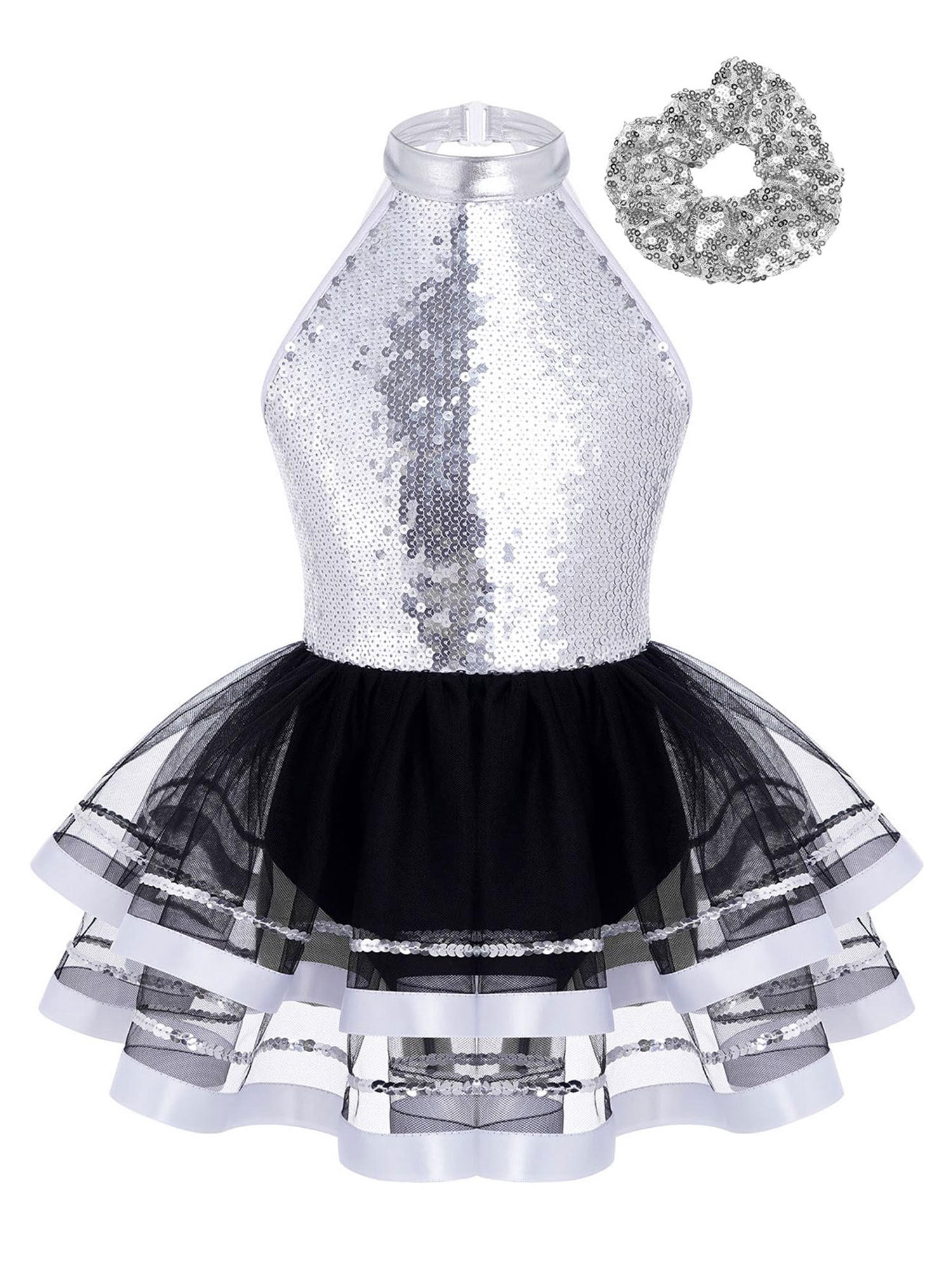 TSSOE Girl's Sequins Camisole Sparkle Hip Hop Jazz Dance Outfits ...