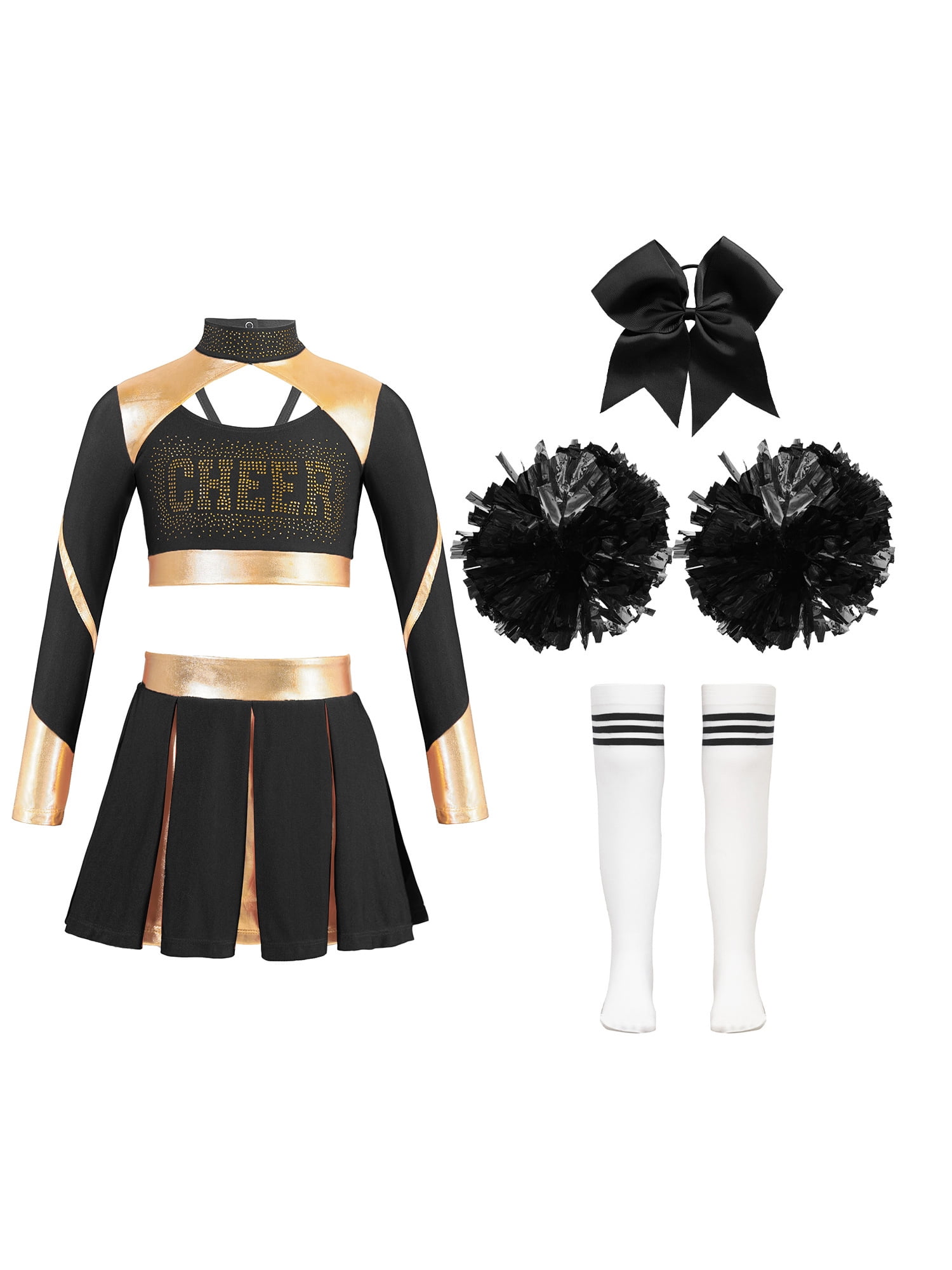 TSSOE Girls Cheer Leader Costume for Teens Stage Performance ...