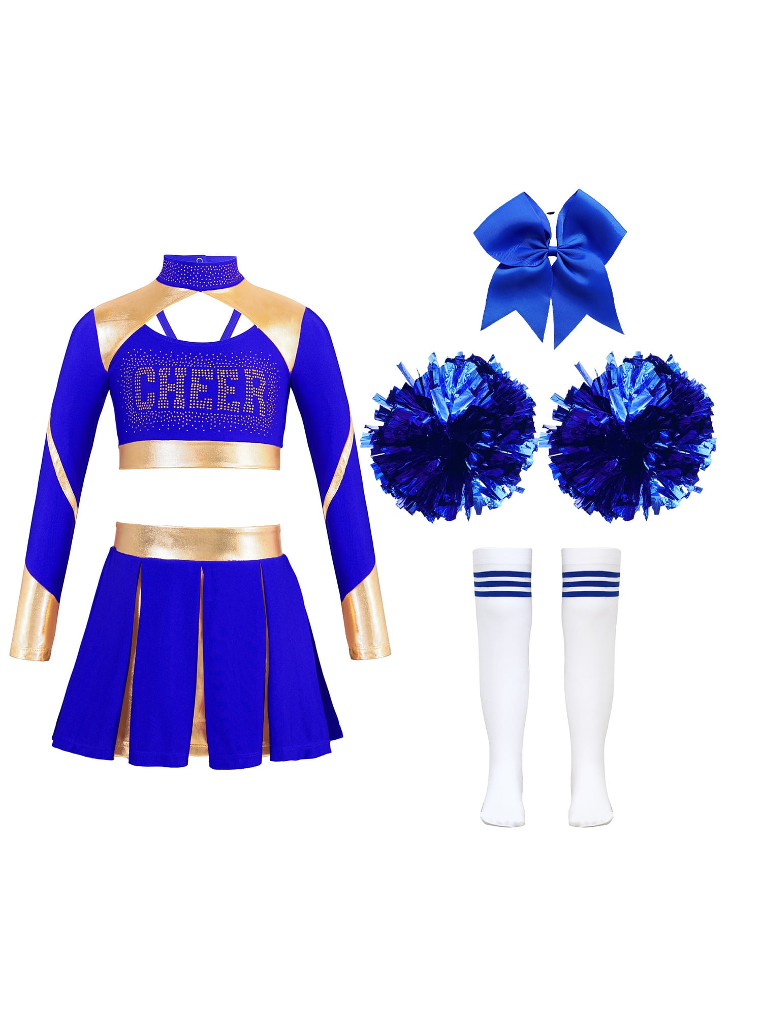 TSSOE Girls Cheer Leader Costume for Teens Stage Performance ...