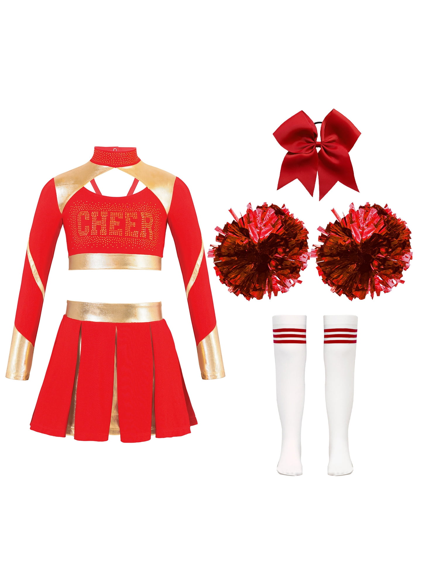 TSSOE Girls Cheer Leader Costume for Teens Stage Performance ...