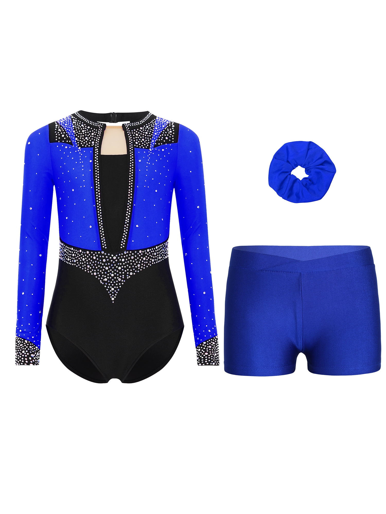 TSSOE Girls Tank Unitards with Shorts Ballet Dance Set Gymnastics ...