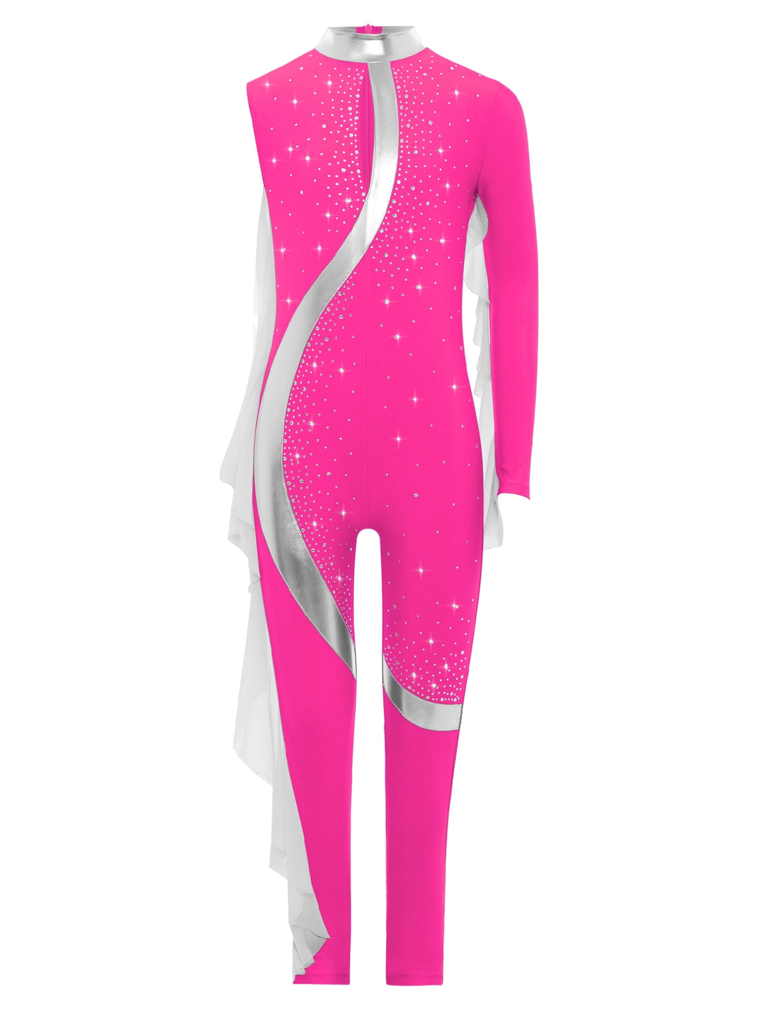 TSSOE Gymnastic Bodysuit for Girls Long Sleeve Full Body Leotard One ...