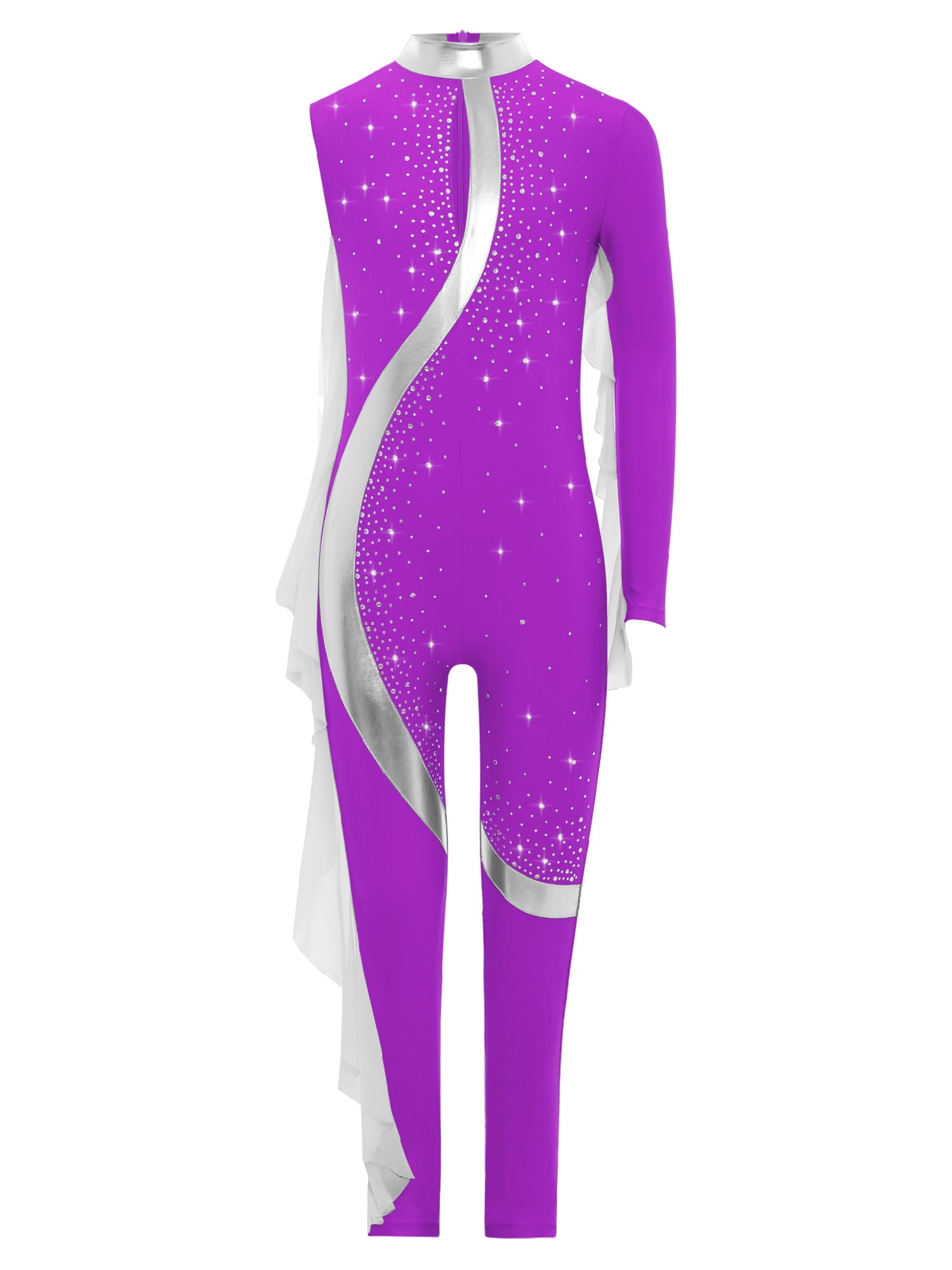 TSSOE Gymnastic Bodysuit for Girls Long Sleeve Full Body Leotard One ...