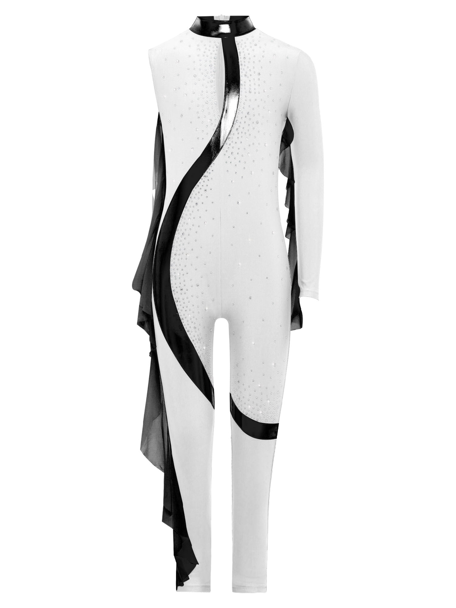 TSSOE Gymnastic Bodysuit for Girls Long Sleeve Full Body Leotard One ...