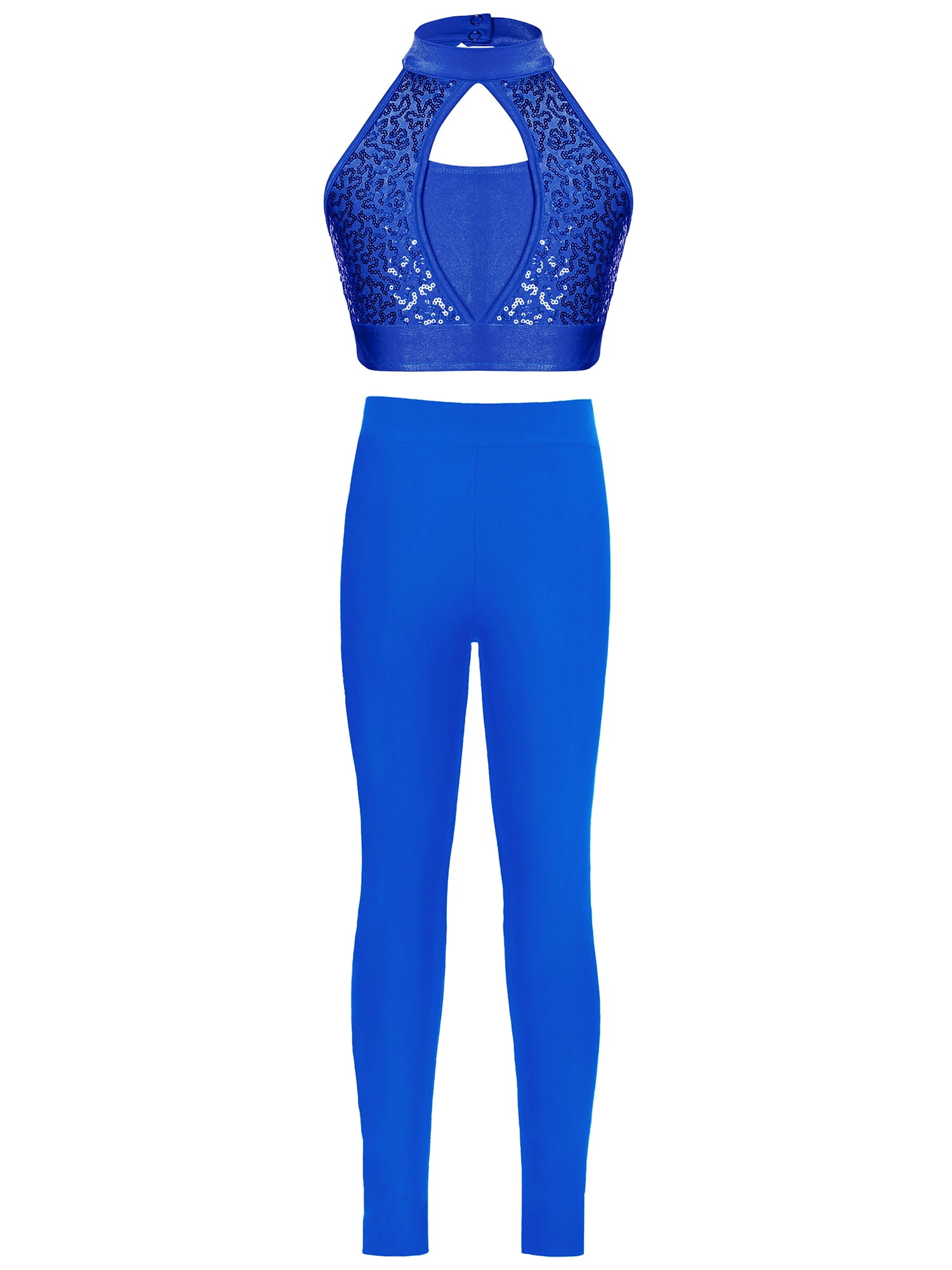 TSSOE Gymnastics Ballet Sports Outfits for Girls Tank Top and Leggings ...
