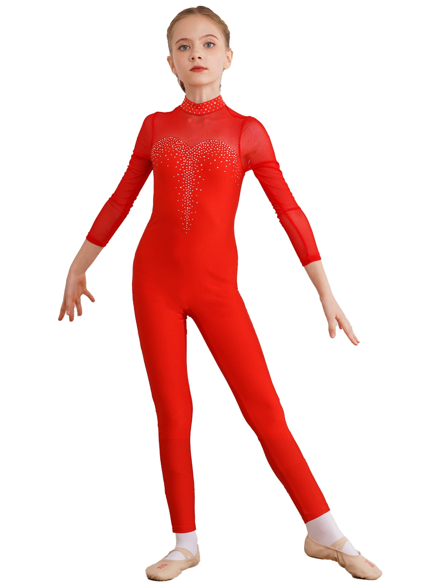 TSSOE Kids Gilrs Gymnastics Ballet Dance Leotard Unitard Figure Ice ...