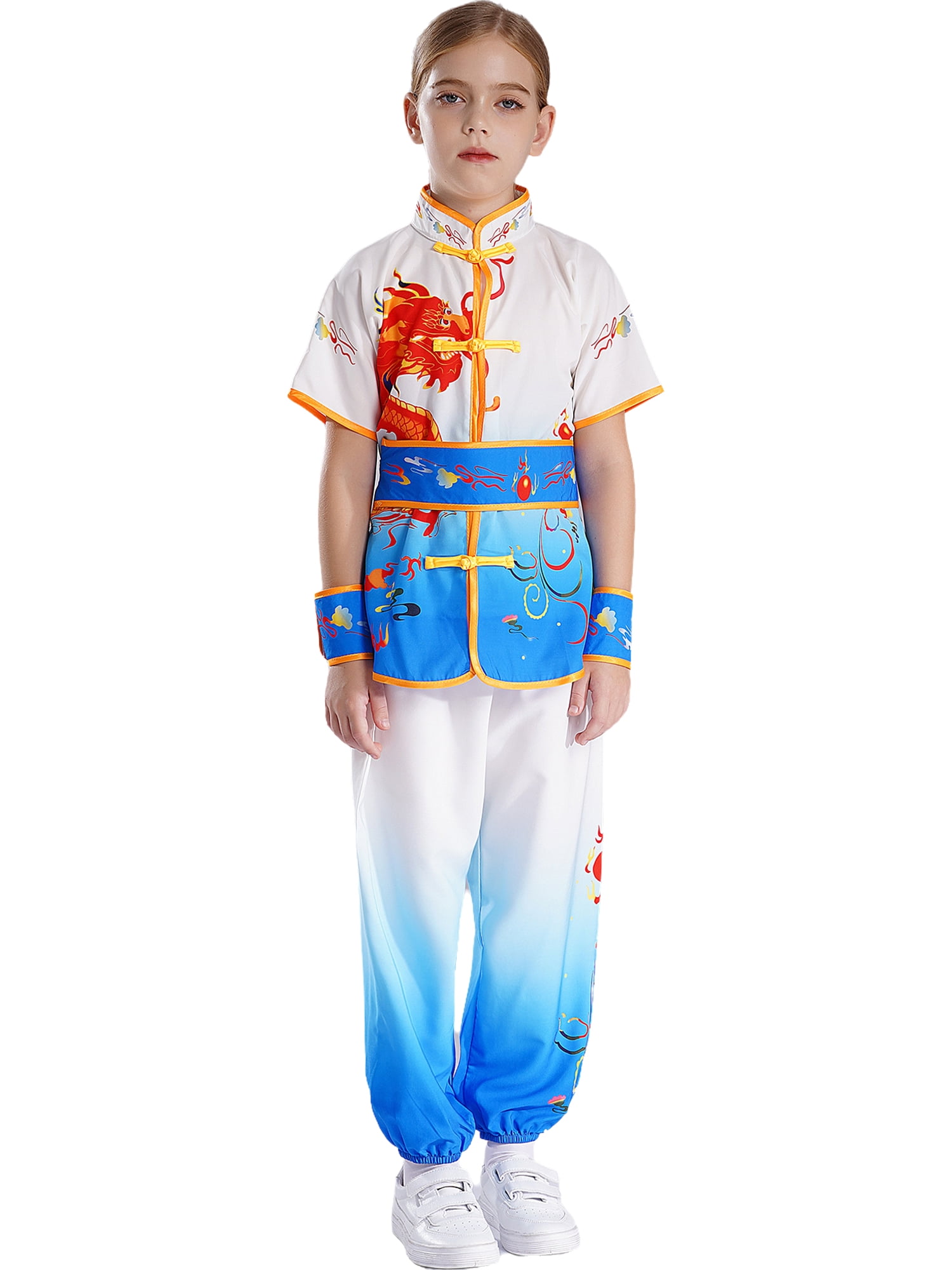 TSSOE Kids Girls Boys Kung Fu Clothing Traditional Tai Chi Uniforms ...