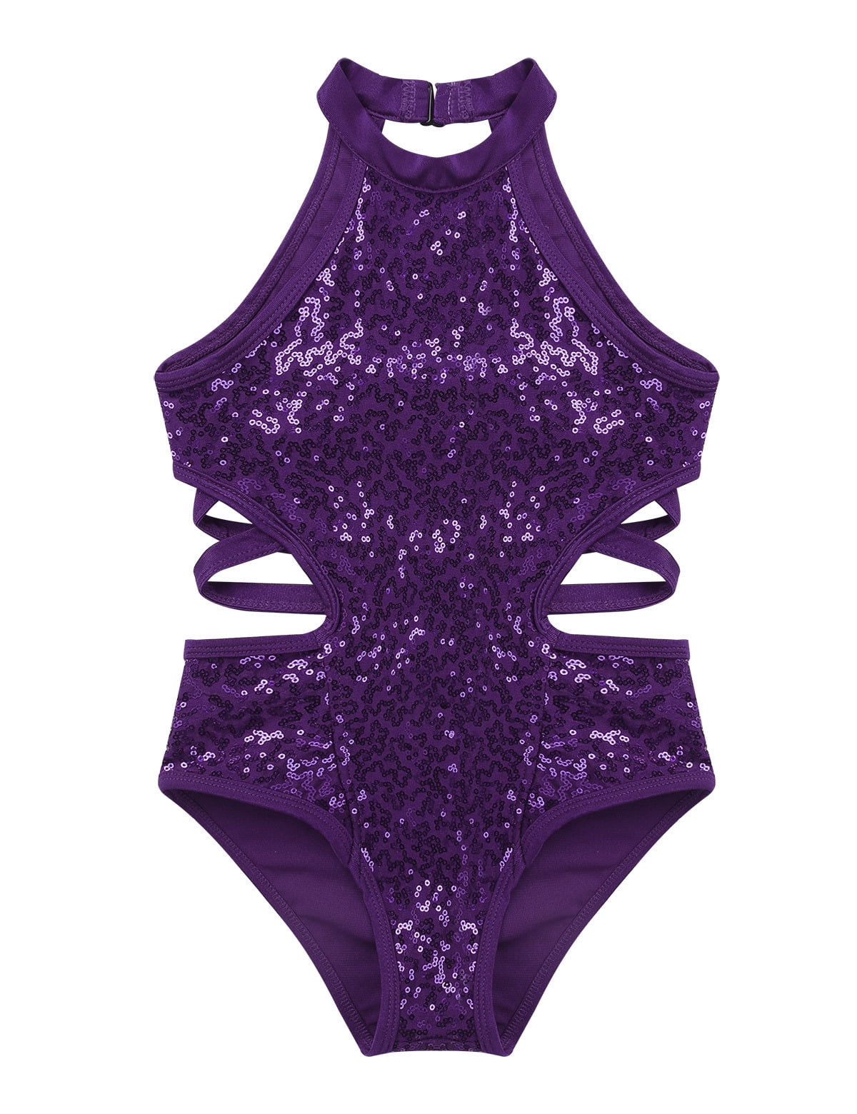 TSSOE Kids Girls Sequins Ballet Dance Leotard One-Piece Gymnastic ...