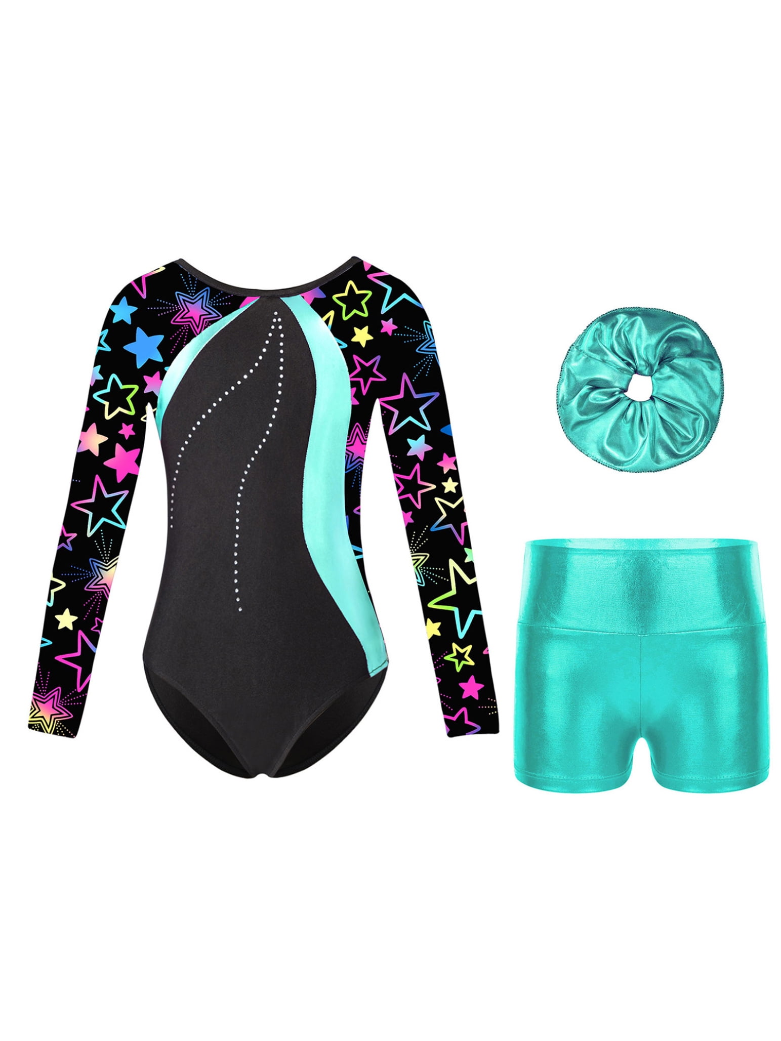 TSSOE Kids Gymnastics Unitard Ice Skating Outfit Girls Colorful Ballet ...