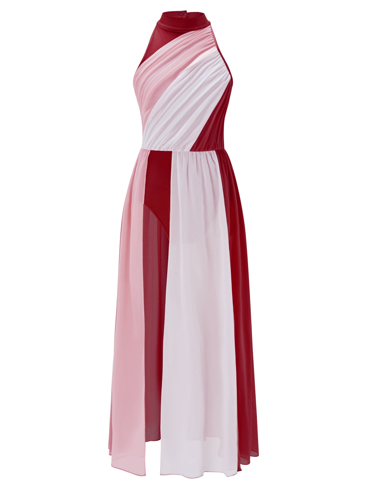 TSSOE Lyrical Dance Dress for Girls Ballet Dress Leotard Chiffon Color ...