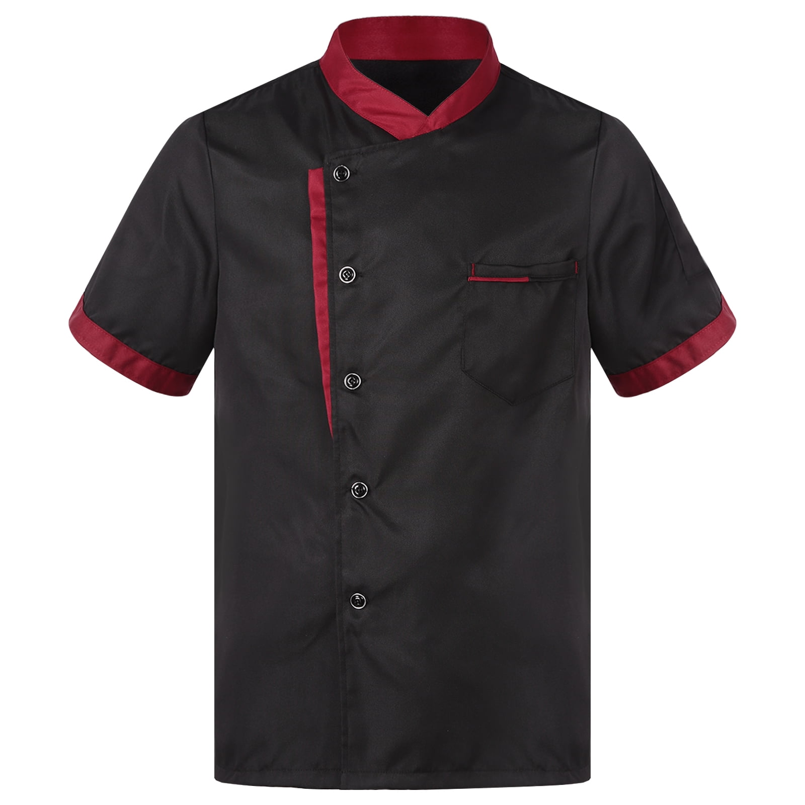 TSSOE Unisex Chef Coat Women Men Cook Chef Jacket Restaurant Kitchen ...