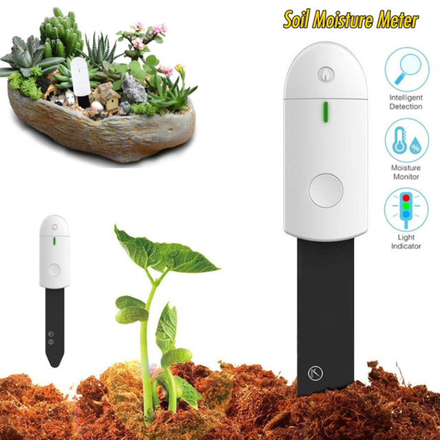 TSSUOUN Smart Soil Moisture Meter Measure Garden Plant Succulent Flower ...
