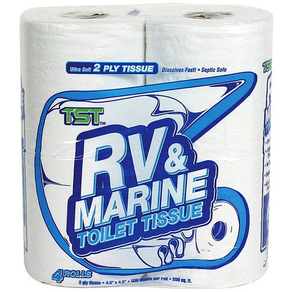 TST 2 Ply Toilet Tissue 4 Rolls, 500 Sheets - Walmart.com