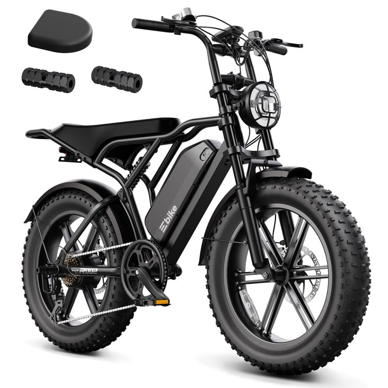 TST Electric Bike for Adults, 750W Peak 1500W Motor, 20"x4" Fat Tire ...