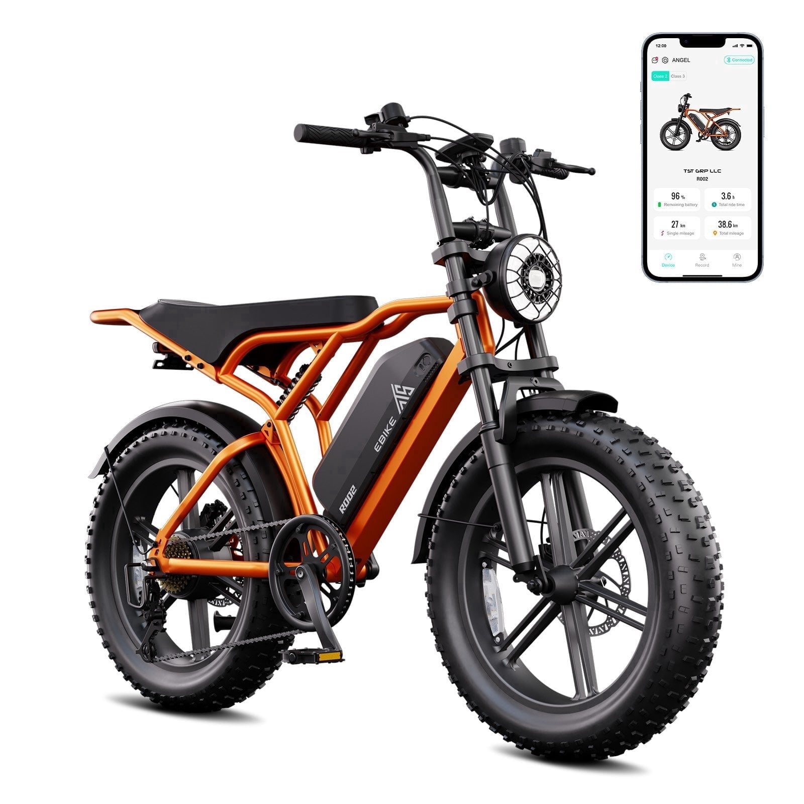 TST, Electric Bike for Adults, 750W Peak 1500W Motor, 20"x4" Fat Tire ...
