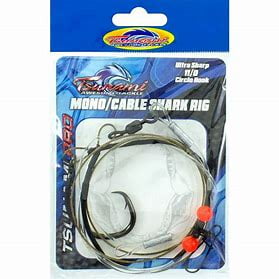 Tsunami Mono Cable Shark Rig 11/0 Saltwater Fishing Tackle Quality ...