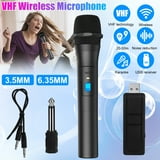 TSV 1/2 Pcs VHF Wireless Microphone, Handheld Dynamic Mic With 3.5mm to ...