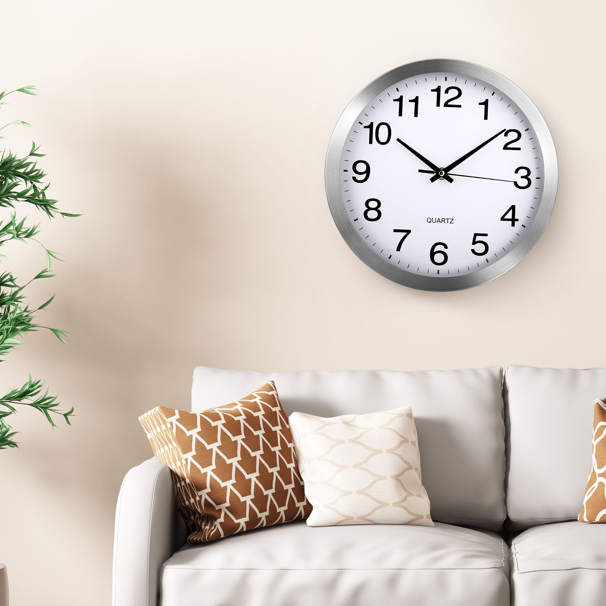 Lorell, LLR60987, 9" Round Profile Wall Clock, 1 - Walmart.com