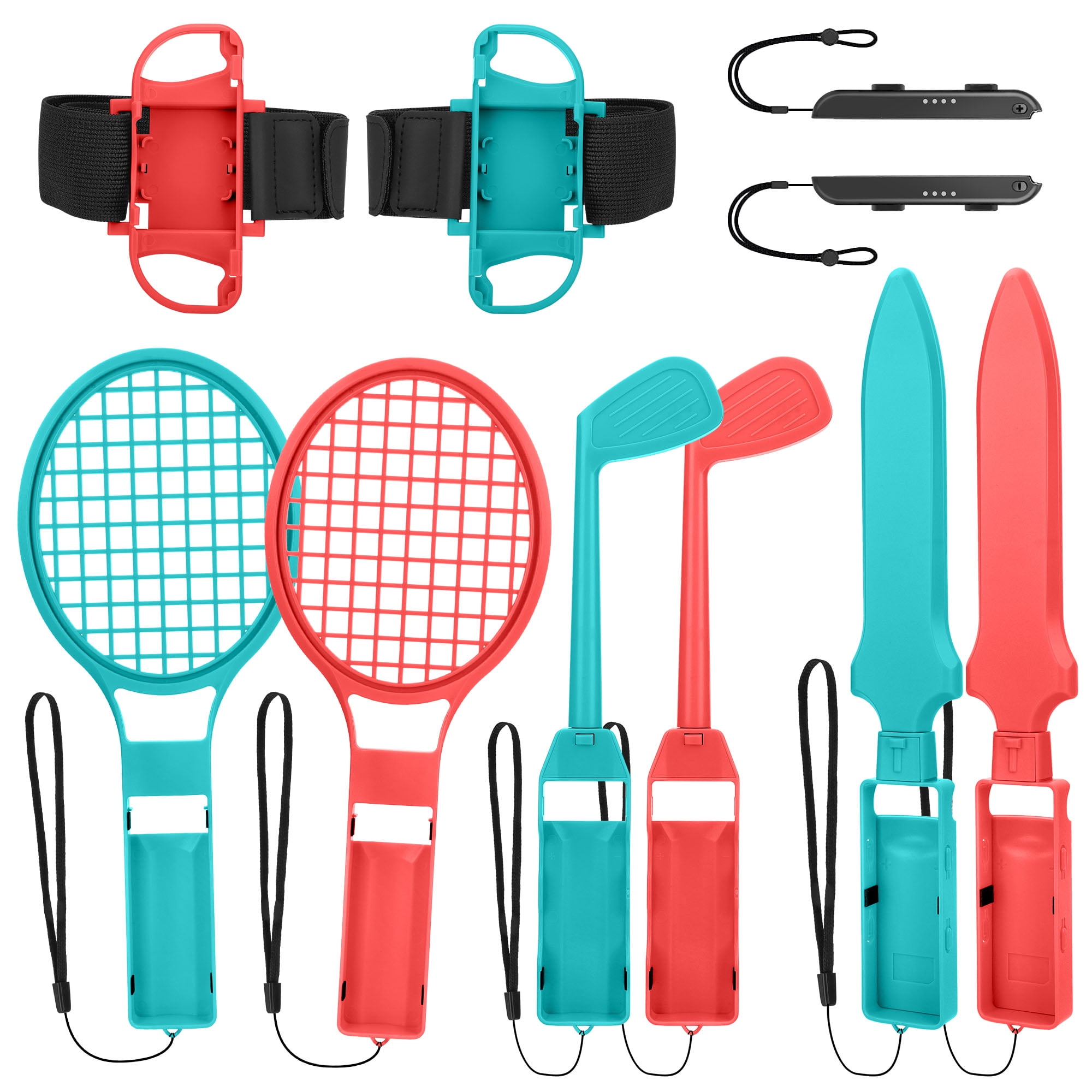 TSV 10-in-1 Switch Sports Games Accessories Kit for Nintendo Switch ...