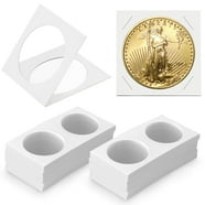 200pcs Cardboard Coin Holders, 2 x 2" Paper Coin Holder, Coin Flips for ...